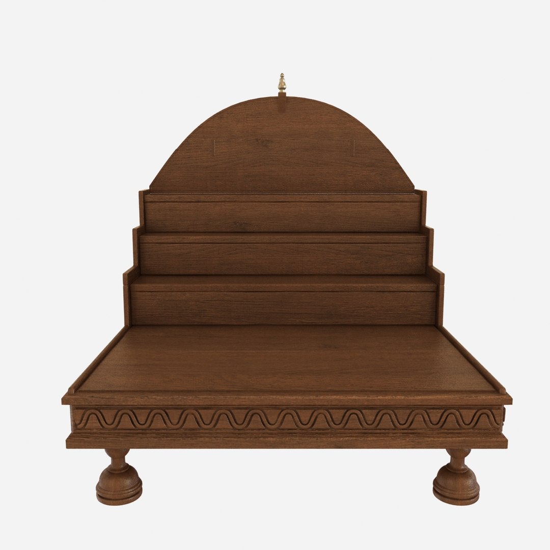 3d Pooja Stand Indian Antique Model
