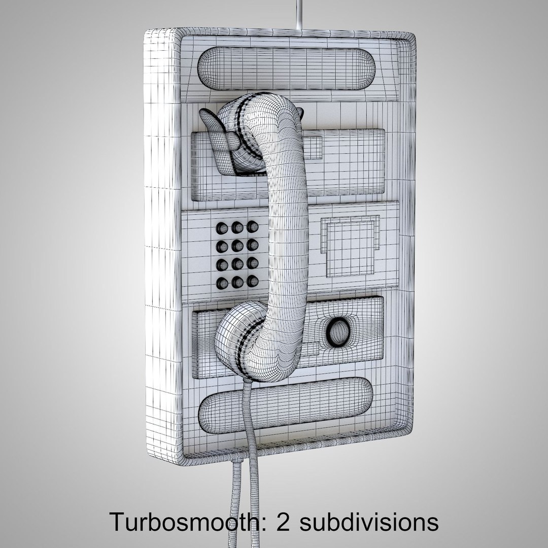 3d Subway Emergency Telephone Phone