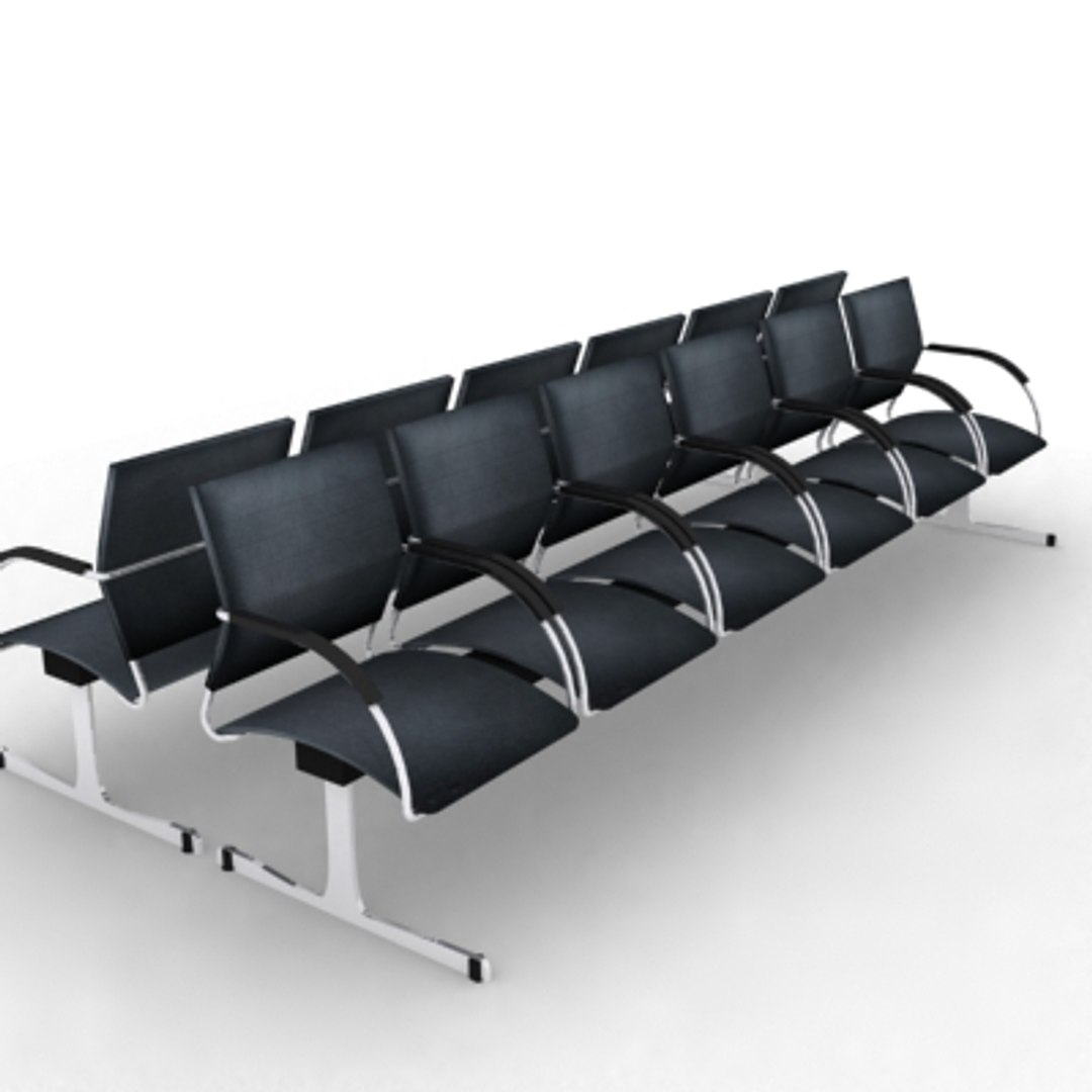 Airport Seating 3d Model