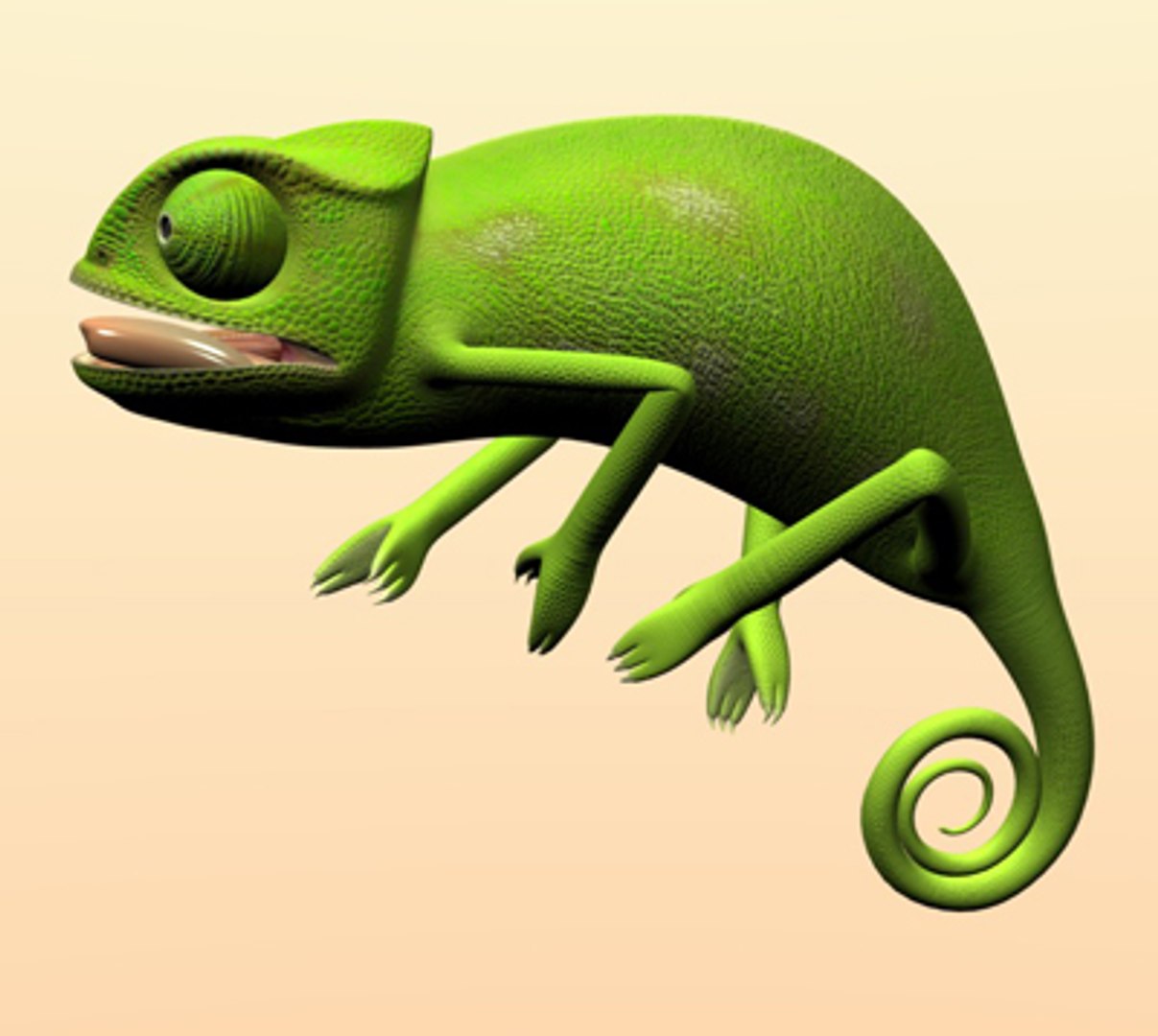 Chameleon 3d Obj