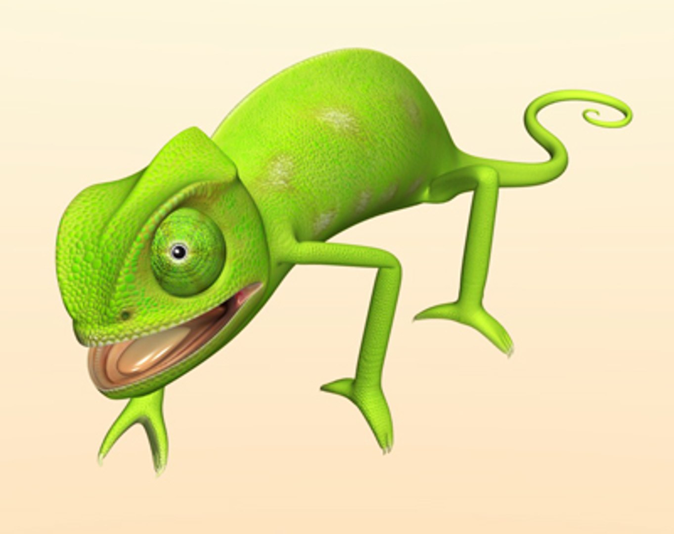Chameleon 3d Obj