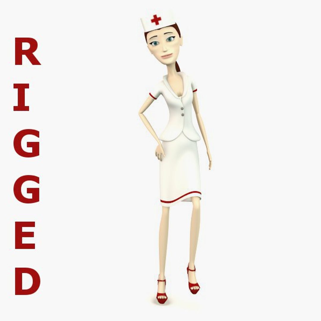 3ds max cindy nurse rigged