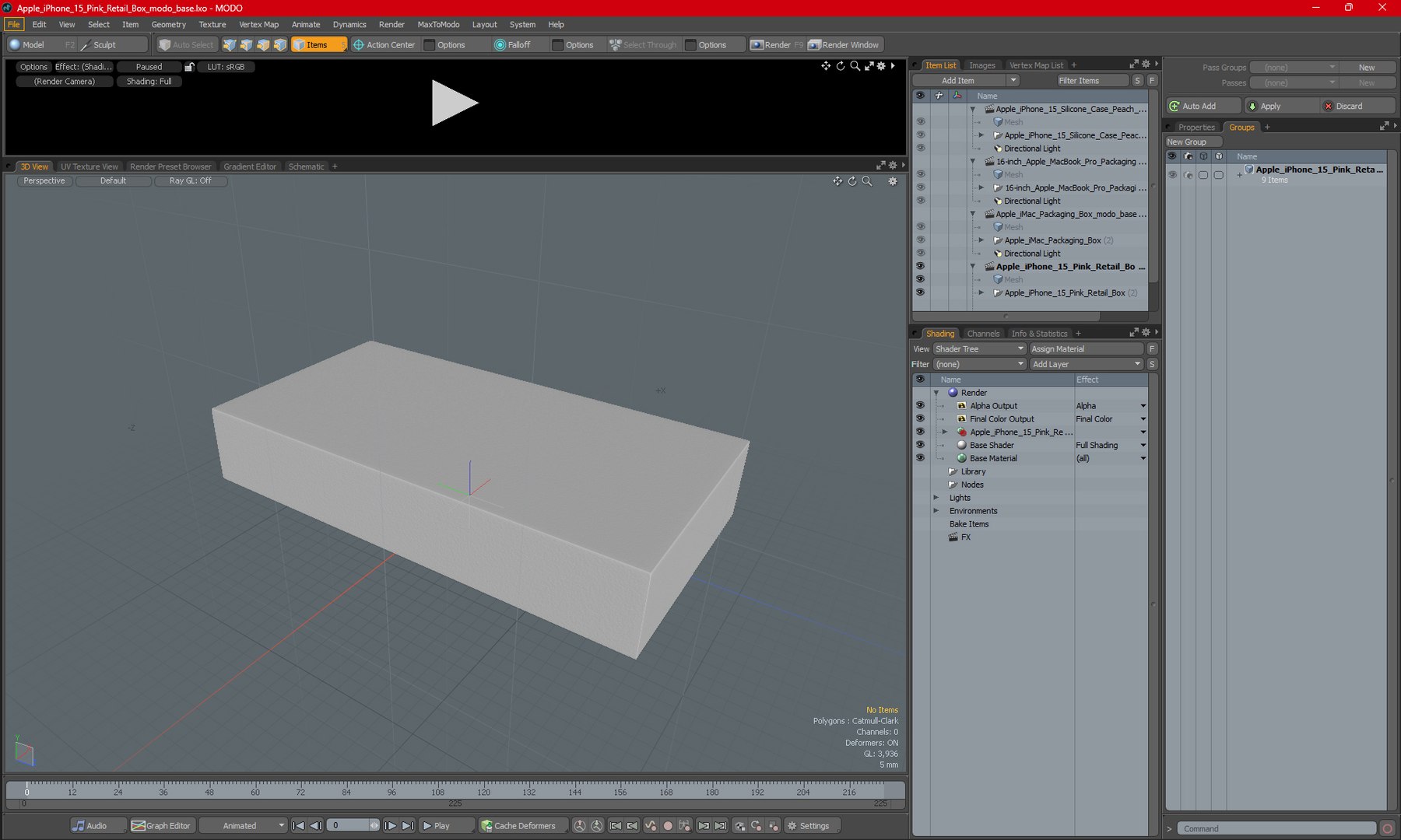 3D Apple IPhone 15 Pro Black Titanium Box - TurboSquid 2215343