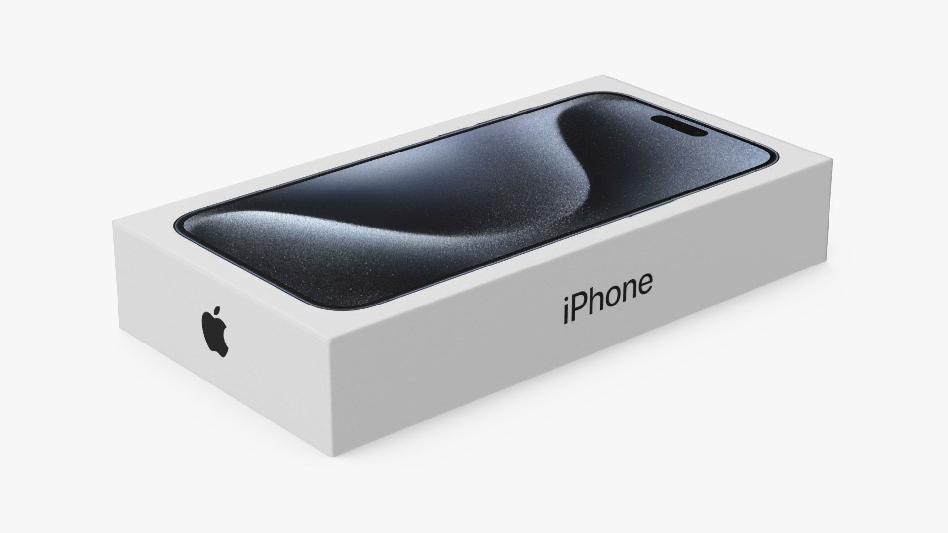 3D Apple IPhone 15 Pro Black Titanium Box - TurboSquid 2215343