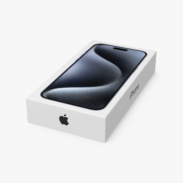 modelo 3d Apple iPhone 15 Pro Caja de titanio negra - TurboSquid 2215343
