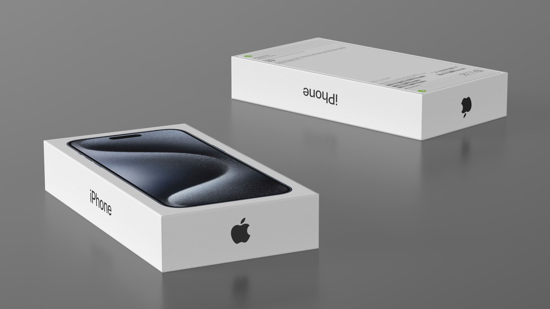 3D Apple IPhone 15 Pro Black Titanium Box - TurboSquid 2215343