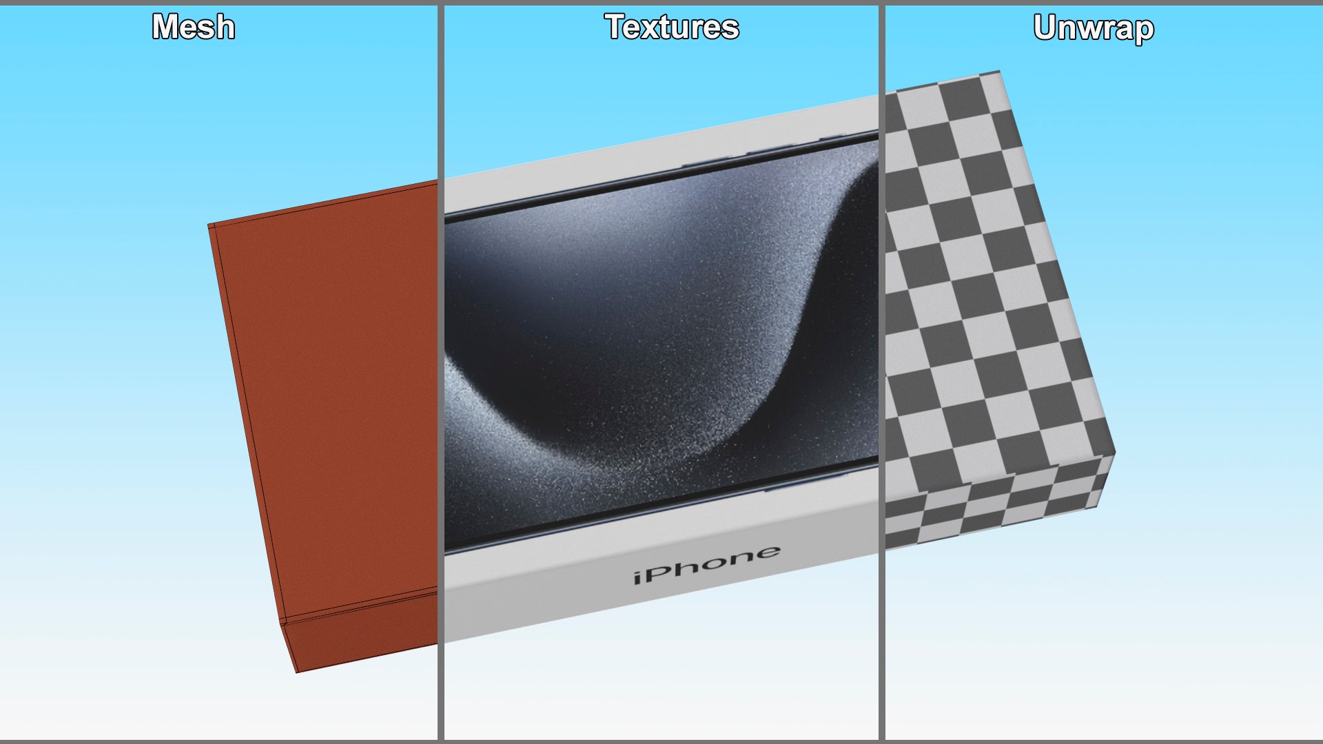 3D Apple IPhone 15 Pro Black Titanium Box - TurboSquid 2215343