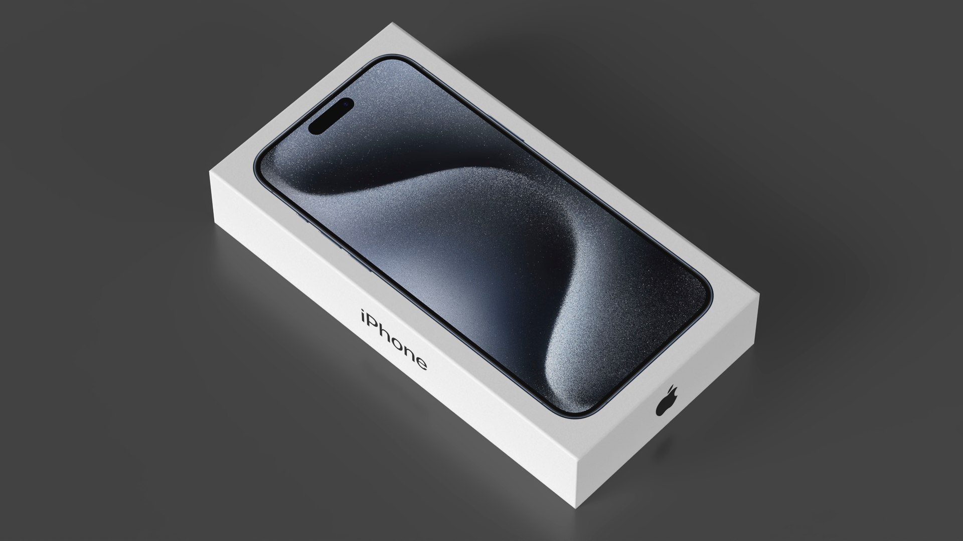 3D Apple IPhone 15 Pro Black Titanium Box - TurboSquid 2215343