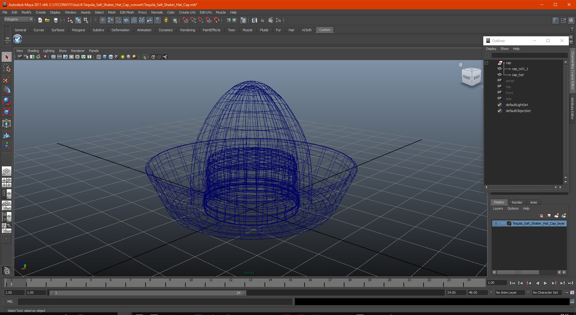 3D Tequila Salt Shaker Hat Model - TurboSquid 1468348