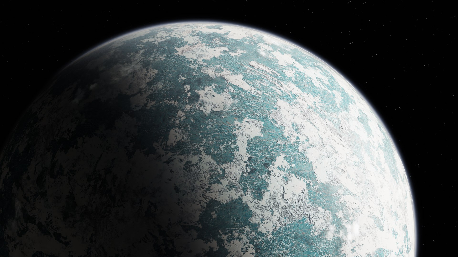 3D 8K Fictional Ice Planet 6 - TurboSquid 1931150