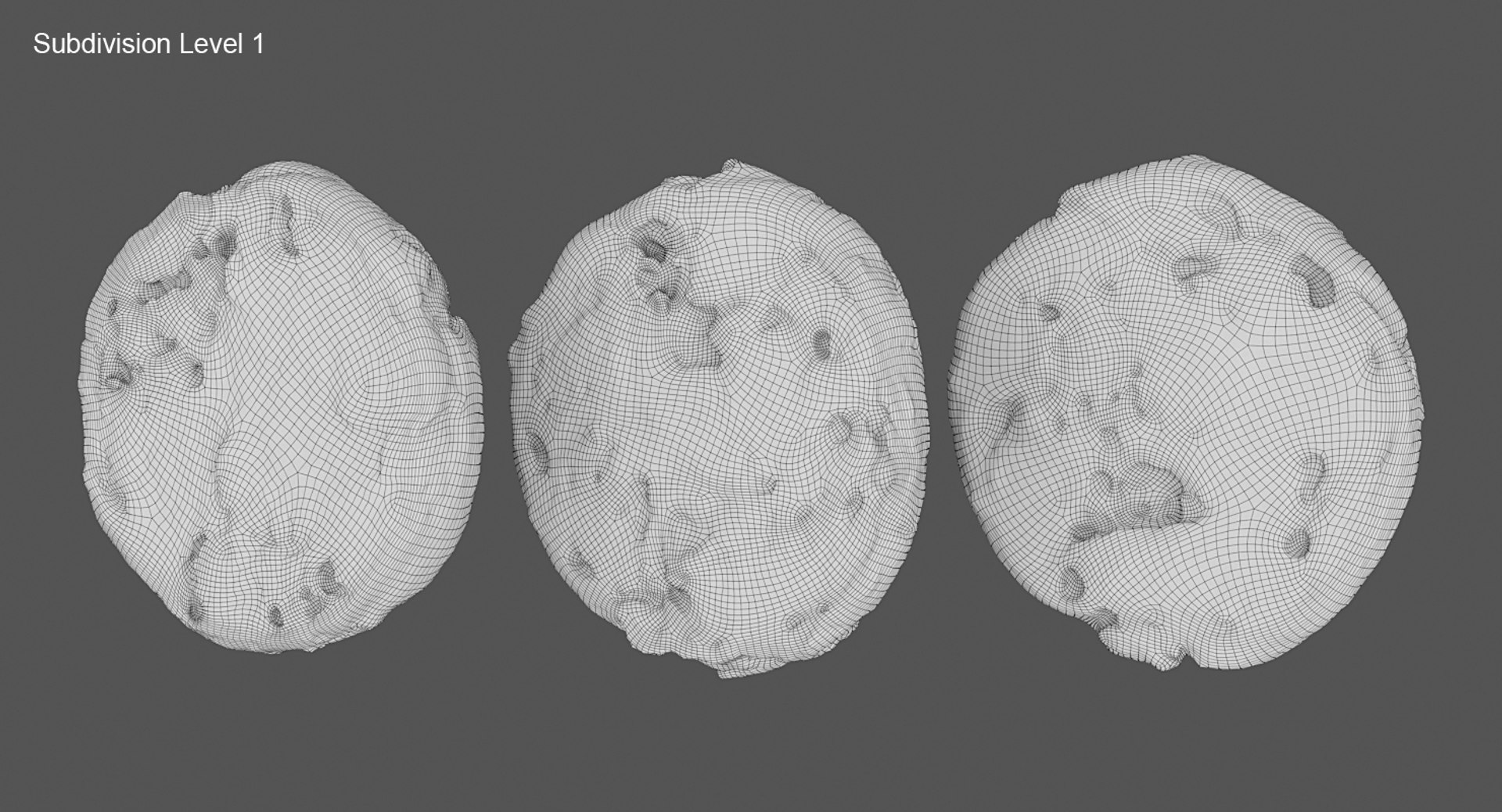 Realistic 3 chocolate chip model - TurboSquid 1365237