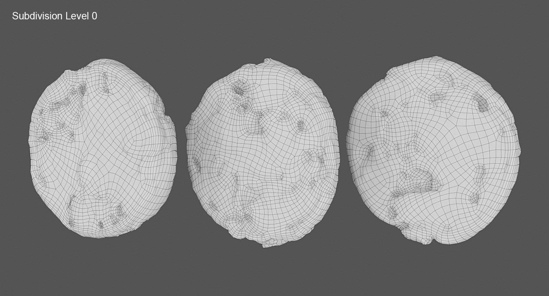 Realistic 3 chocolate chip model - TurboSquid 1365237