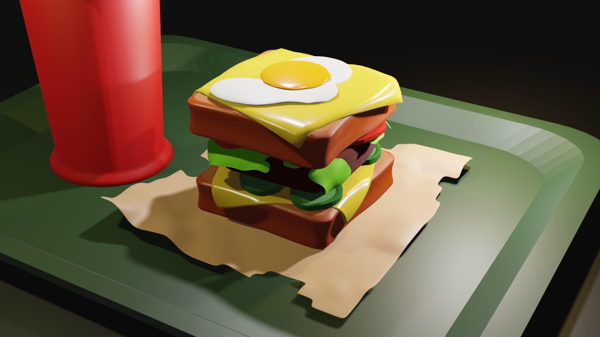 3D SANDWICH Model - TurboSquid 1872827