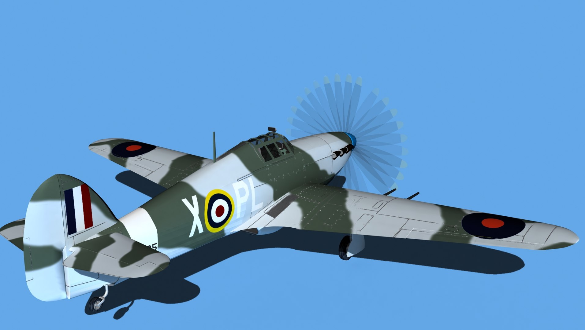 Hawker Hurricane MKII V14 3D Model - TurboSquid 1922437