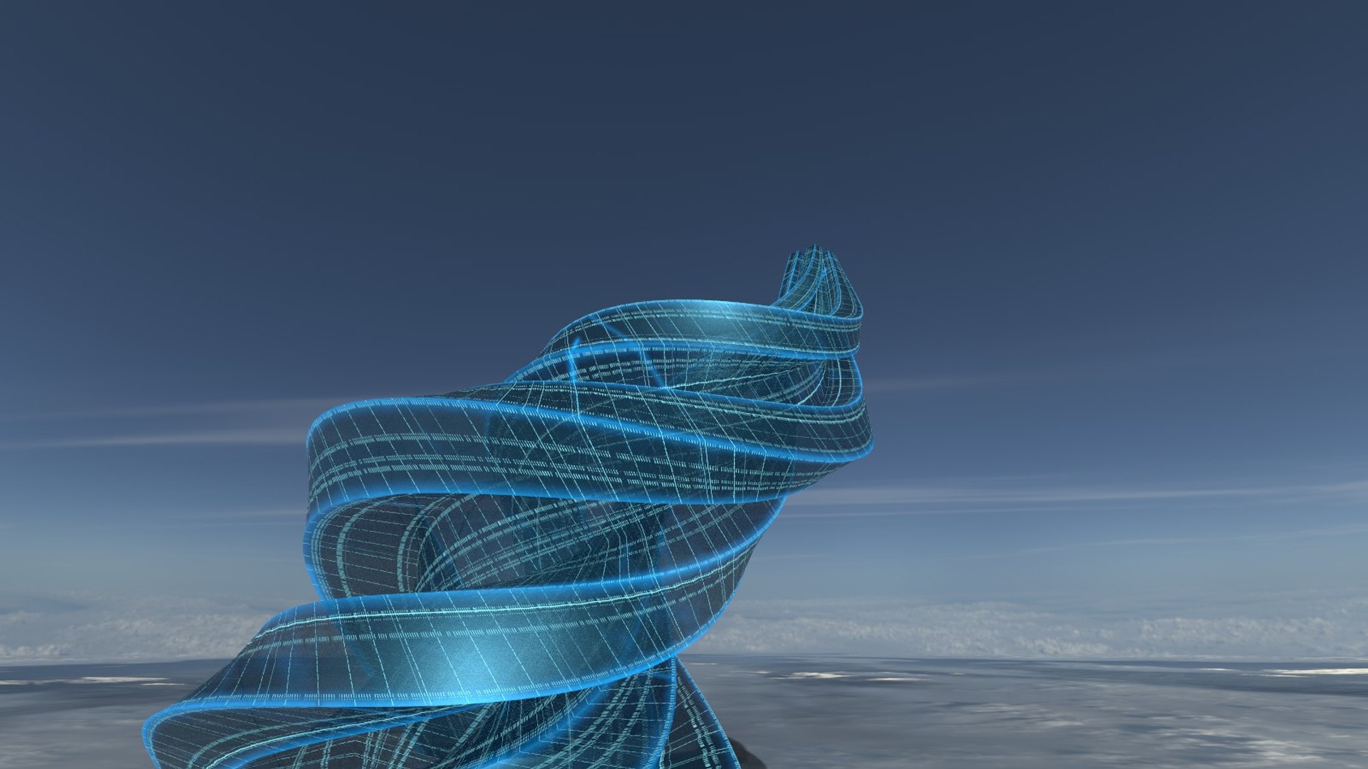 Transparent Futuristic Building Architectural 3D Model - TurboSquid 1523662