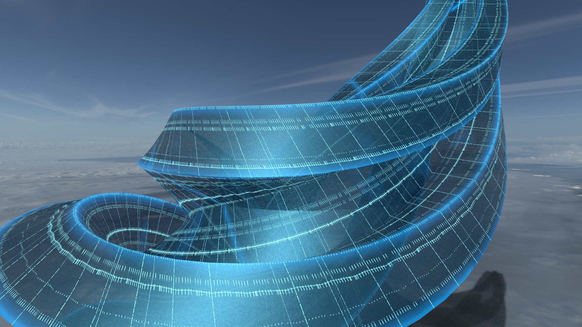 Transparent Futuristic Building Architectural 3D Model - TurboSquid 1523662