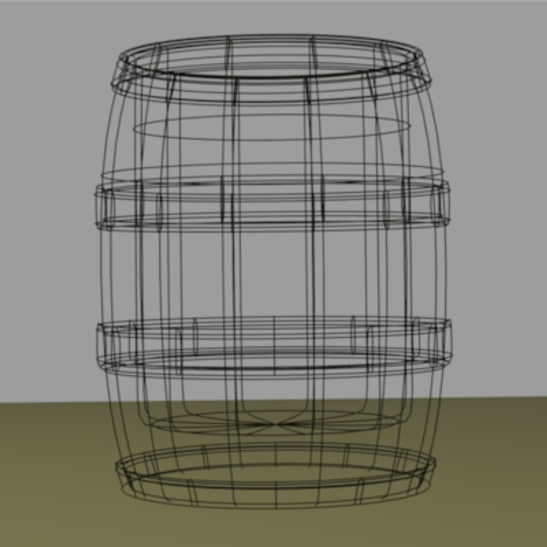 3d Barrel Vat Model