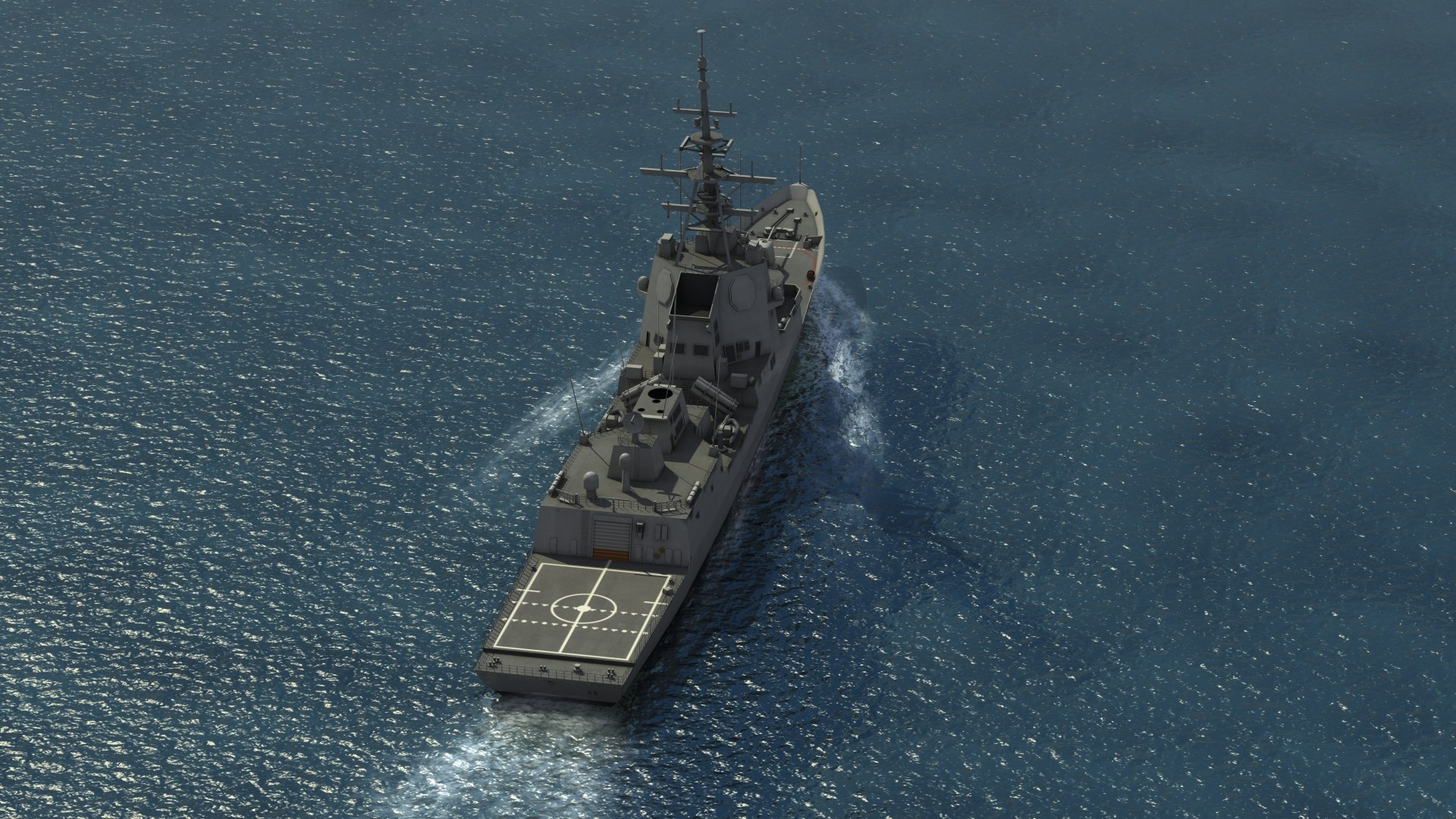 Hobart class ddg model - TurboSquid 1588915