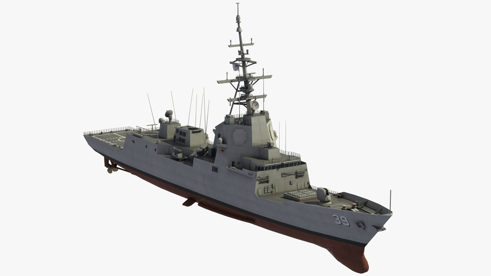 Hobart Class Ddg Model - TurboSquid 1588915