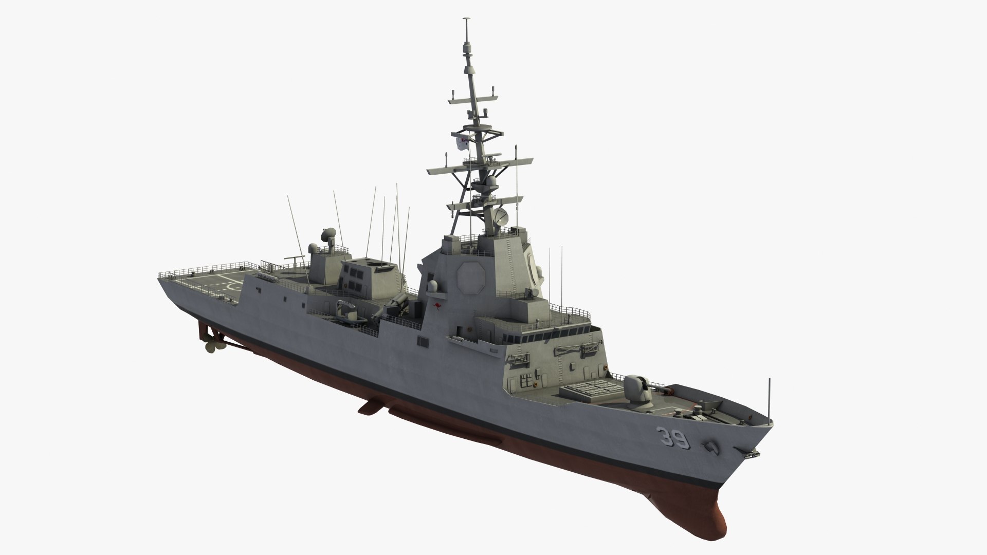 Hobart Class Ddg Model - TurboSquid 1588915