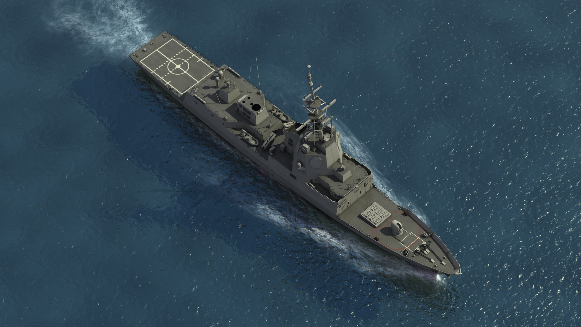 Hobart class ddg model - TurboSquid 1588915