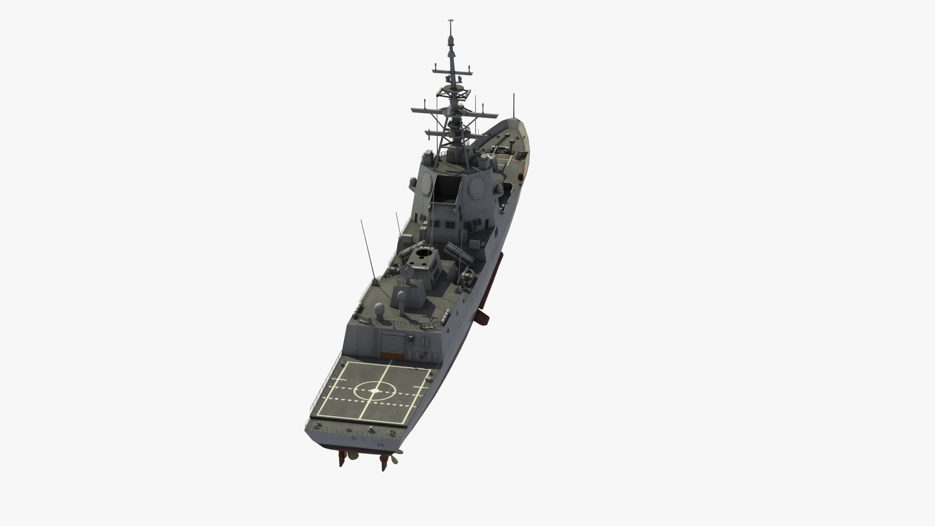 Hobart class ddg model - TurboSquid 1588915