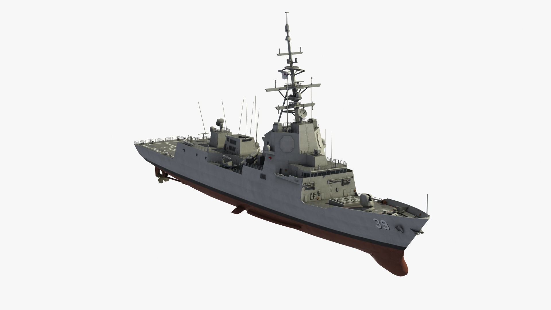 Hobart Class Ddg Model - TurboSquid 1588915