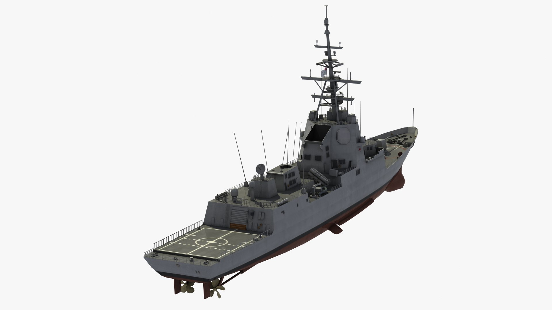 Hobart class ddg model - TurboSquid 1588915