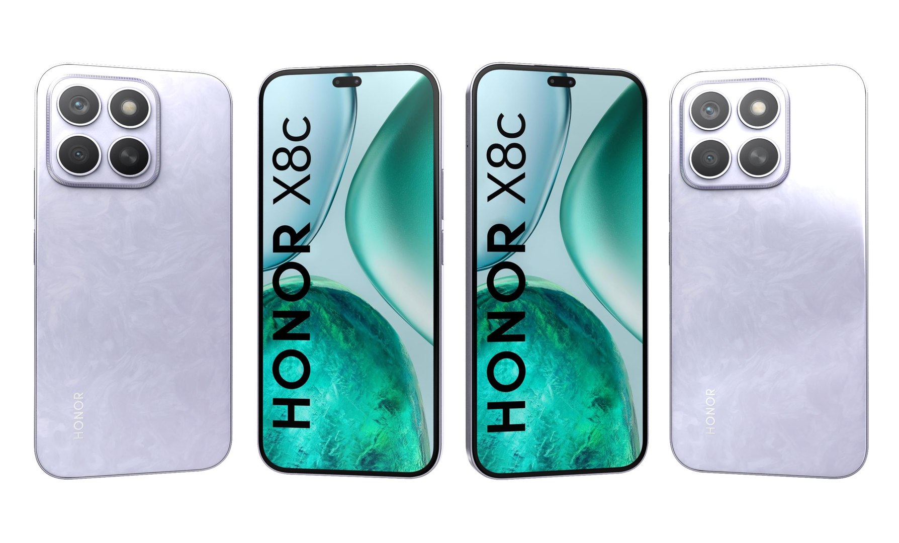 Honor X8c Violet 3D Model - TurboSquid 2368185