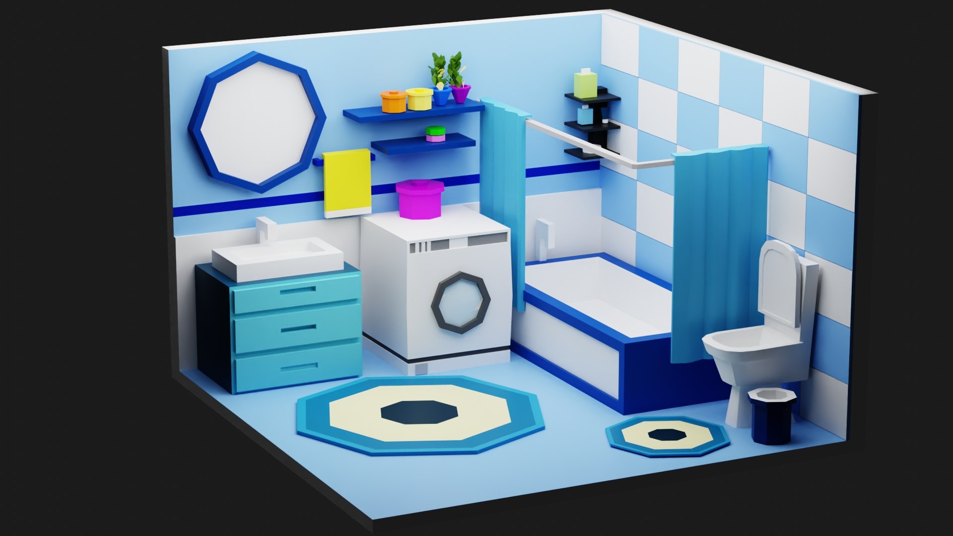 Low-Poly Interior Models - Game Ready 3D - TurboSquid 1810556