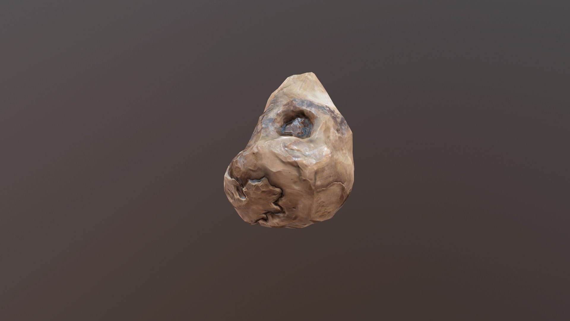 Rock Damaged 3d Obj