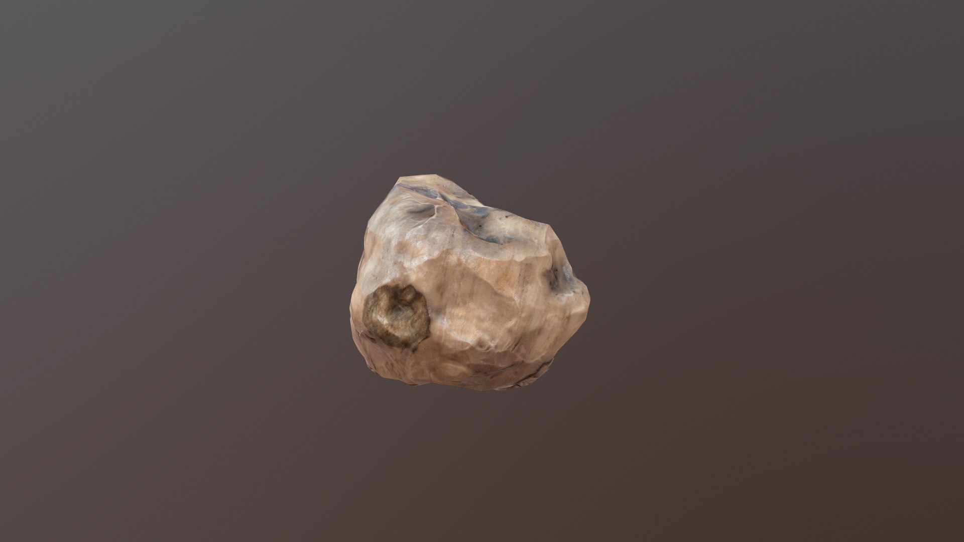 Rock Damaged 3d Obj