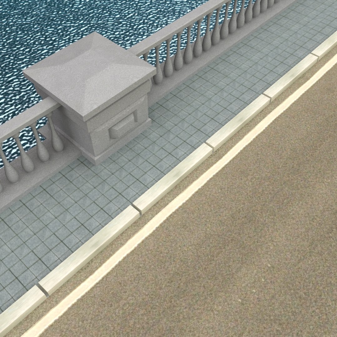 arched stone bridge fbx