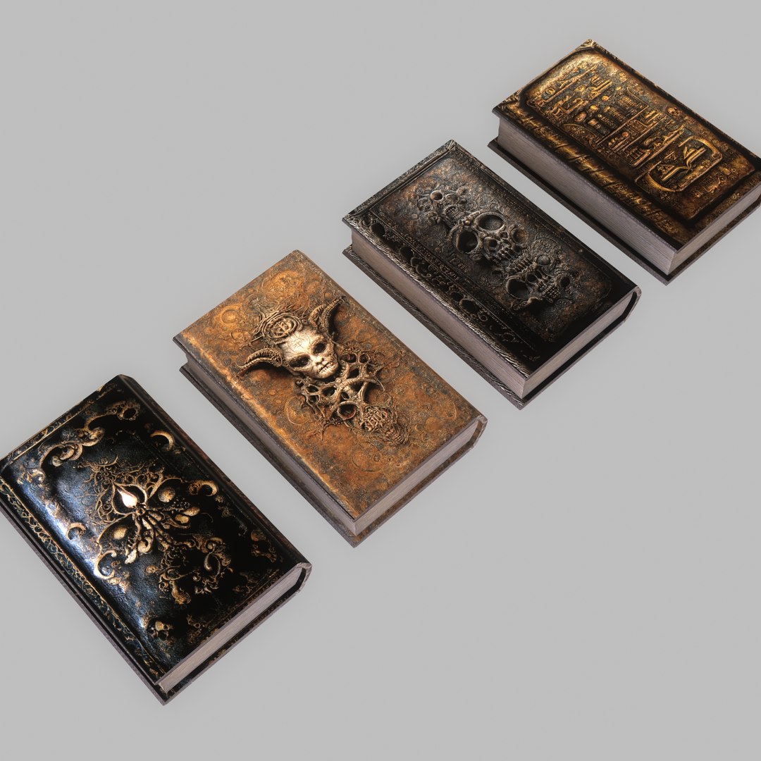 3D Ancient Magic Books Pack 12 Model - TurboSquid 1950296