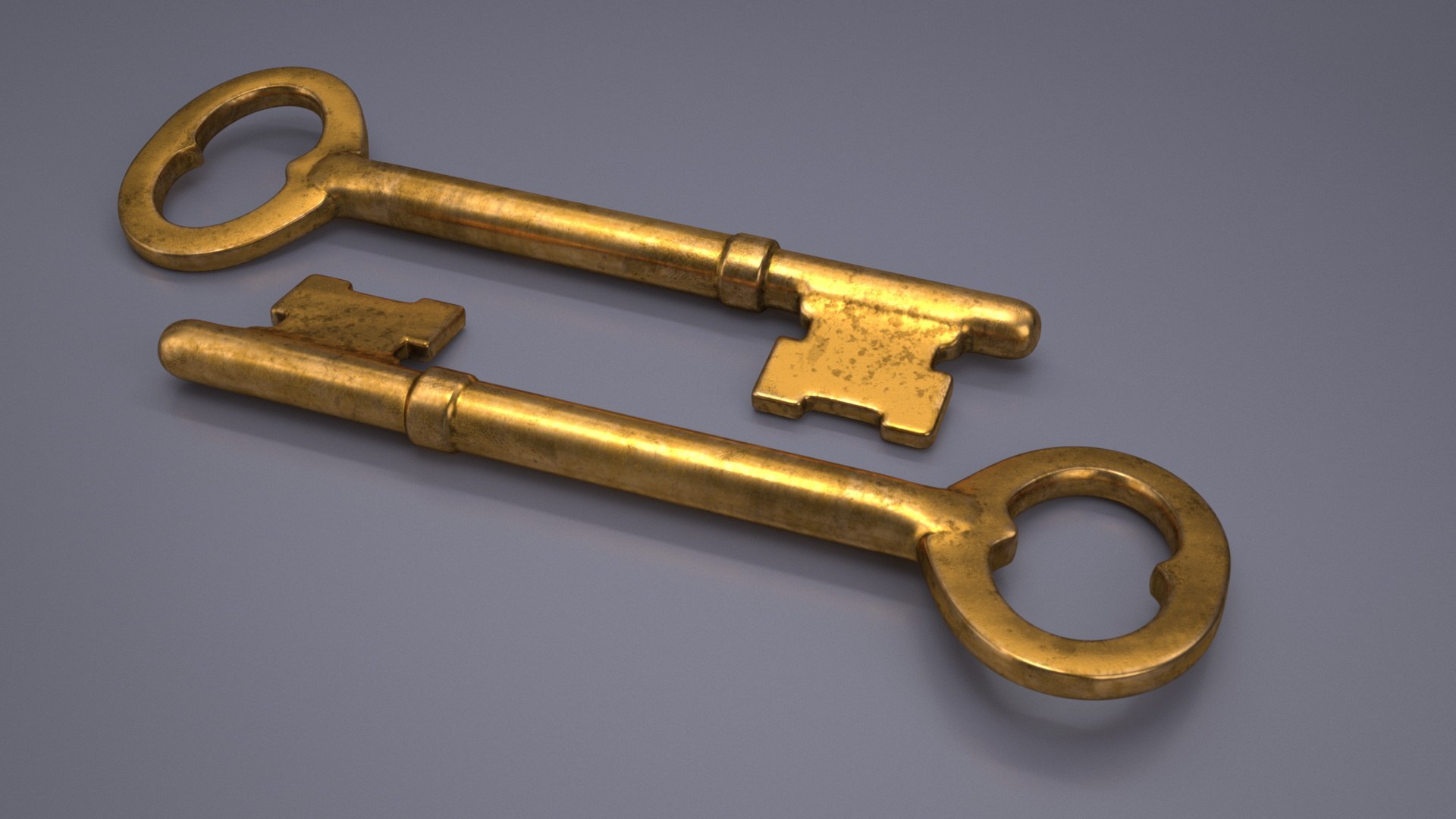 3D Vintage Keys Collection - TurboSquid 2248798