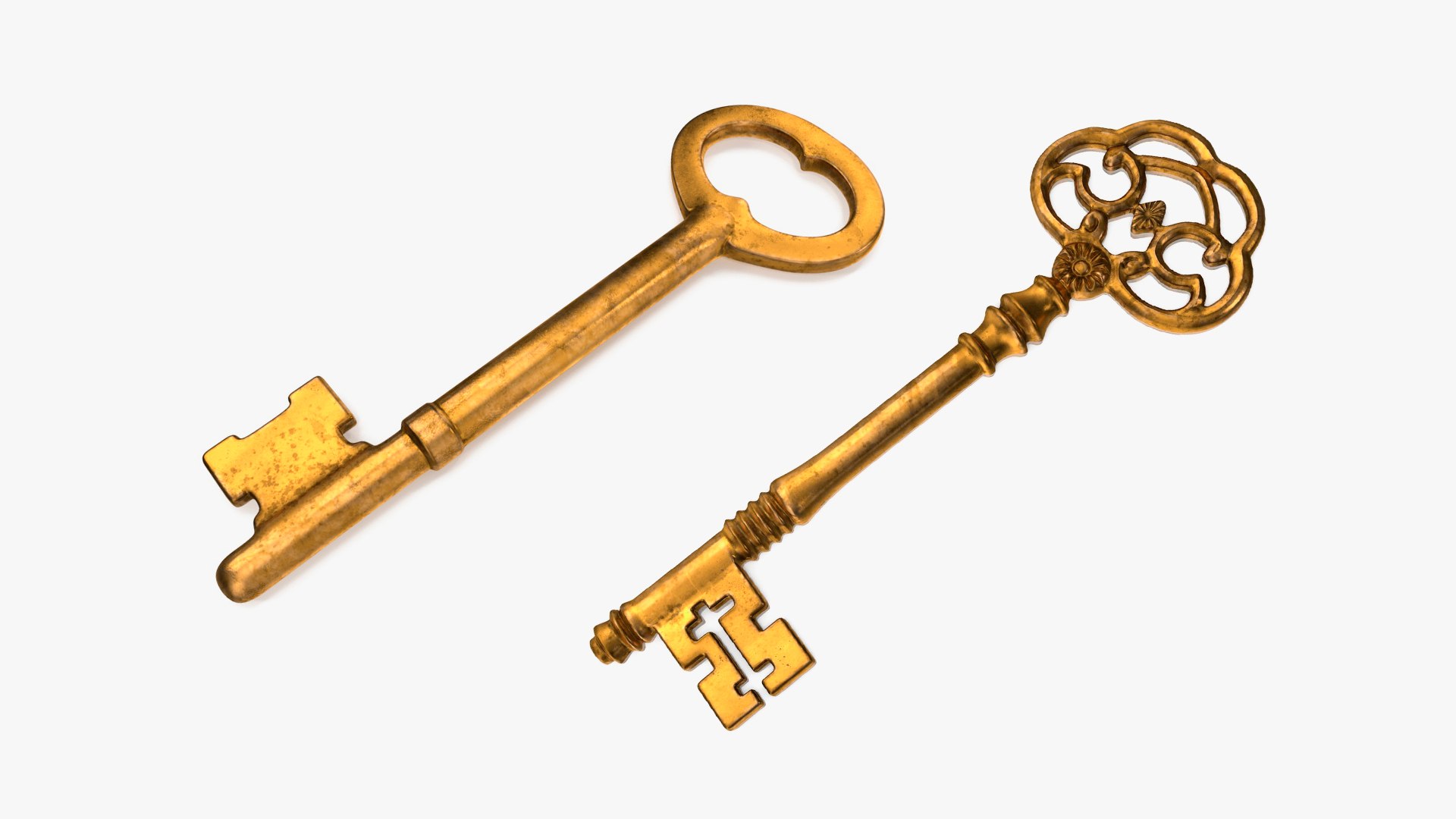 3D Vintage Keys Collection - TurboSquid 2248798