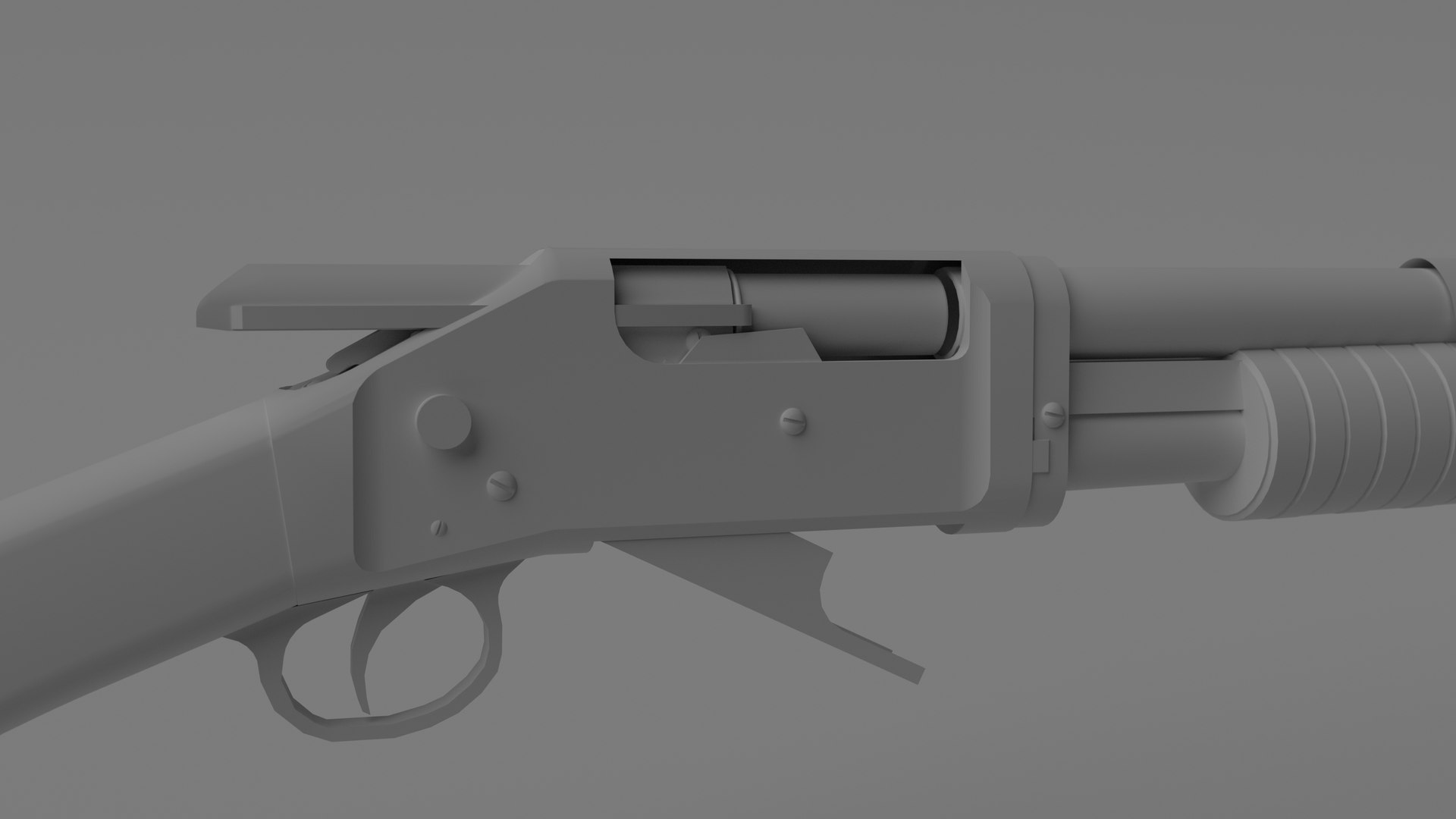 3D winchester 1897 trench gun model - TurboSquid 1250290