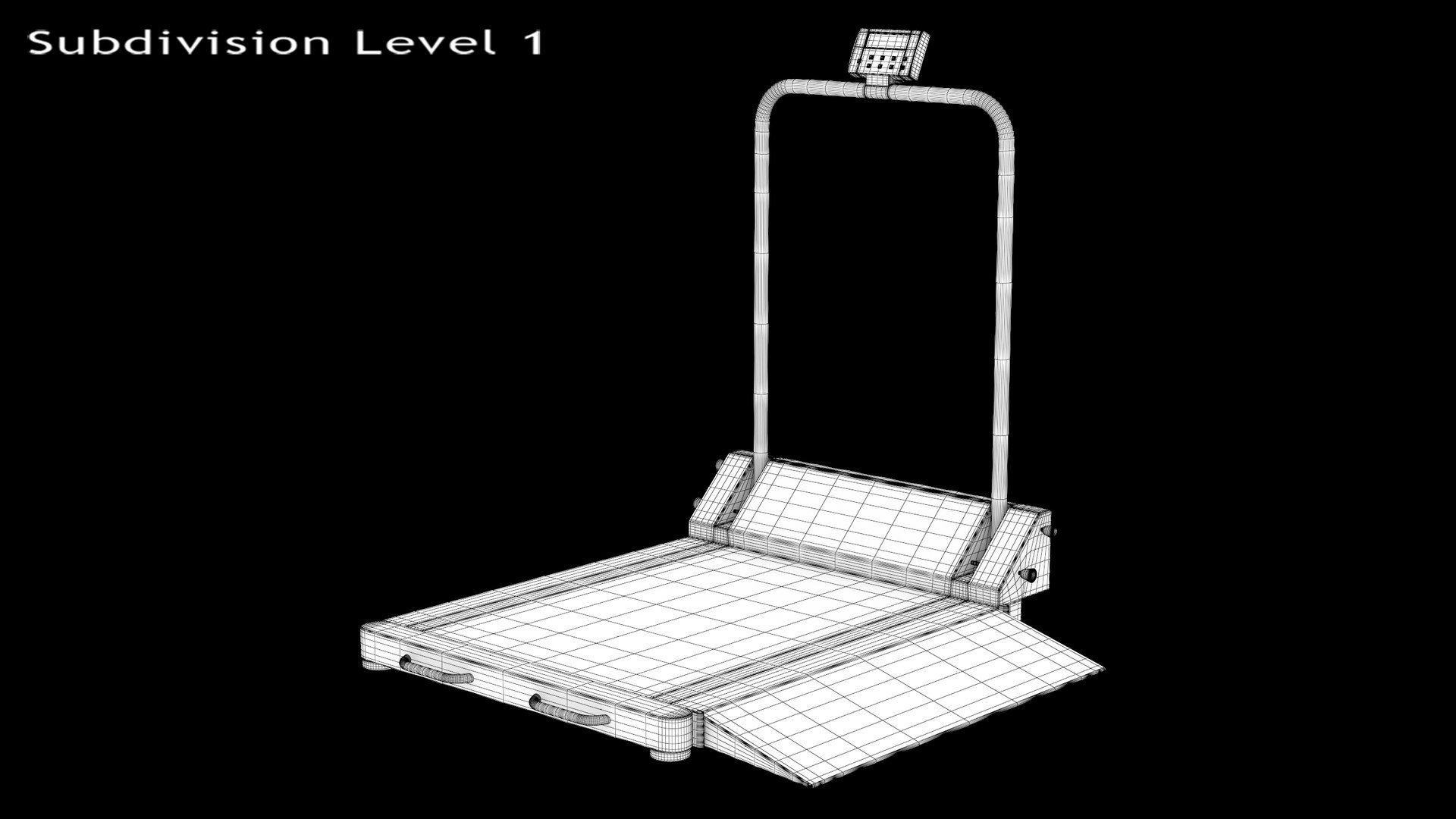 3D Medical Electronic Wheelchair Scale PBR - TurboSquid 2125865