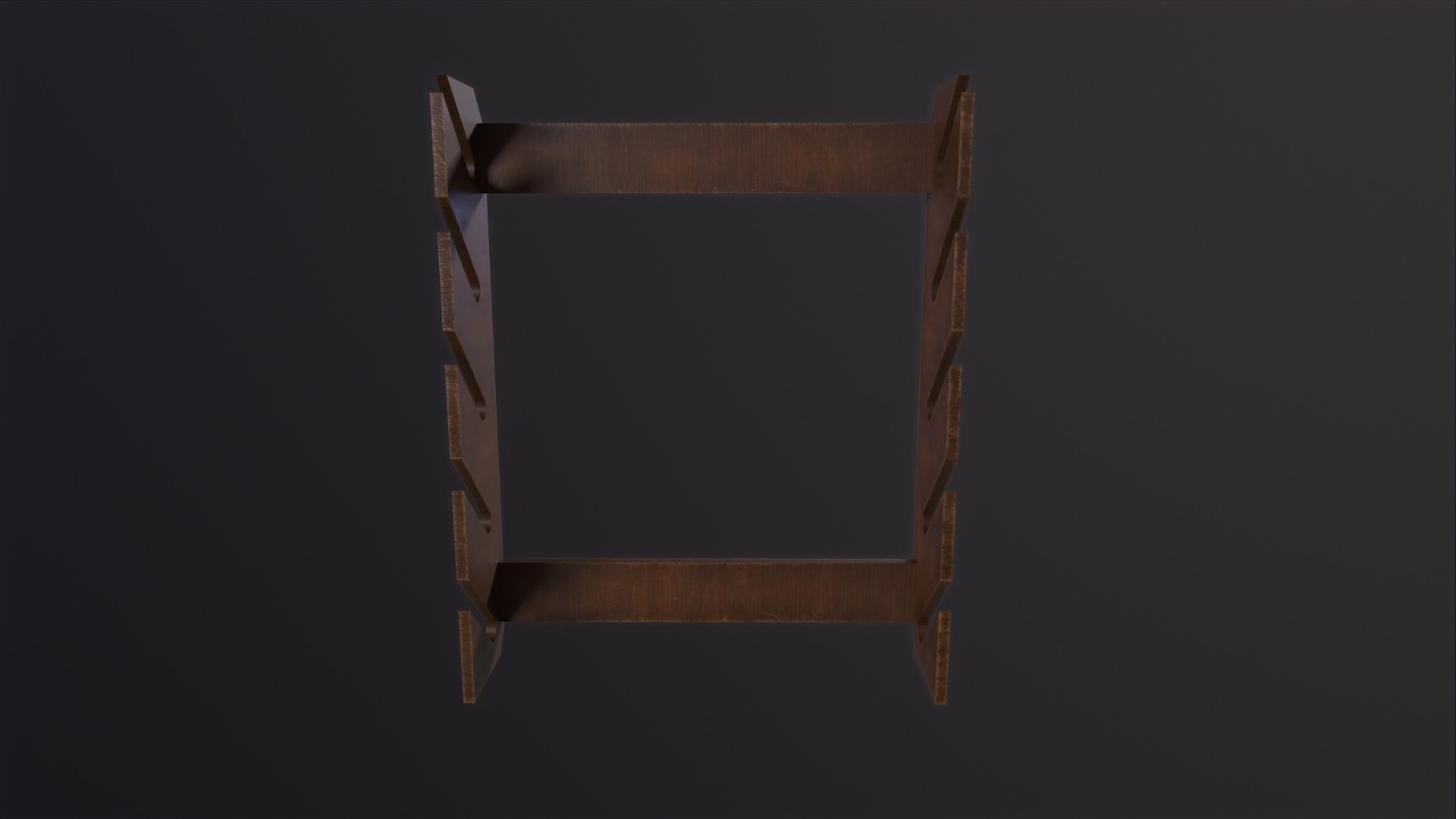 3D Wooden Weapon Rack Model - TurboSquid 2148189