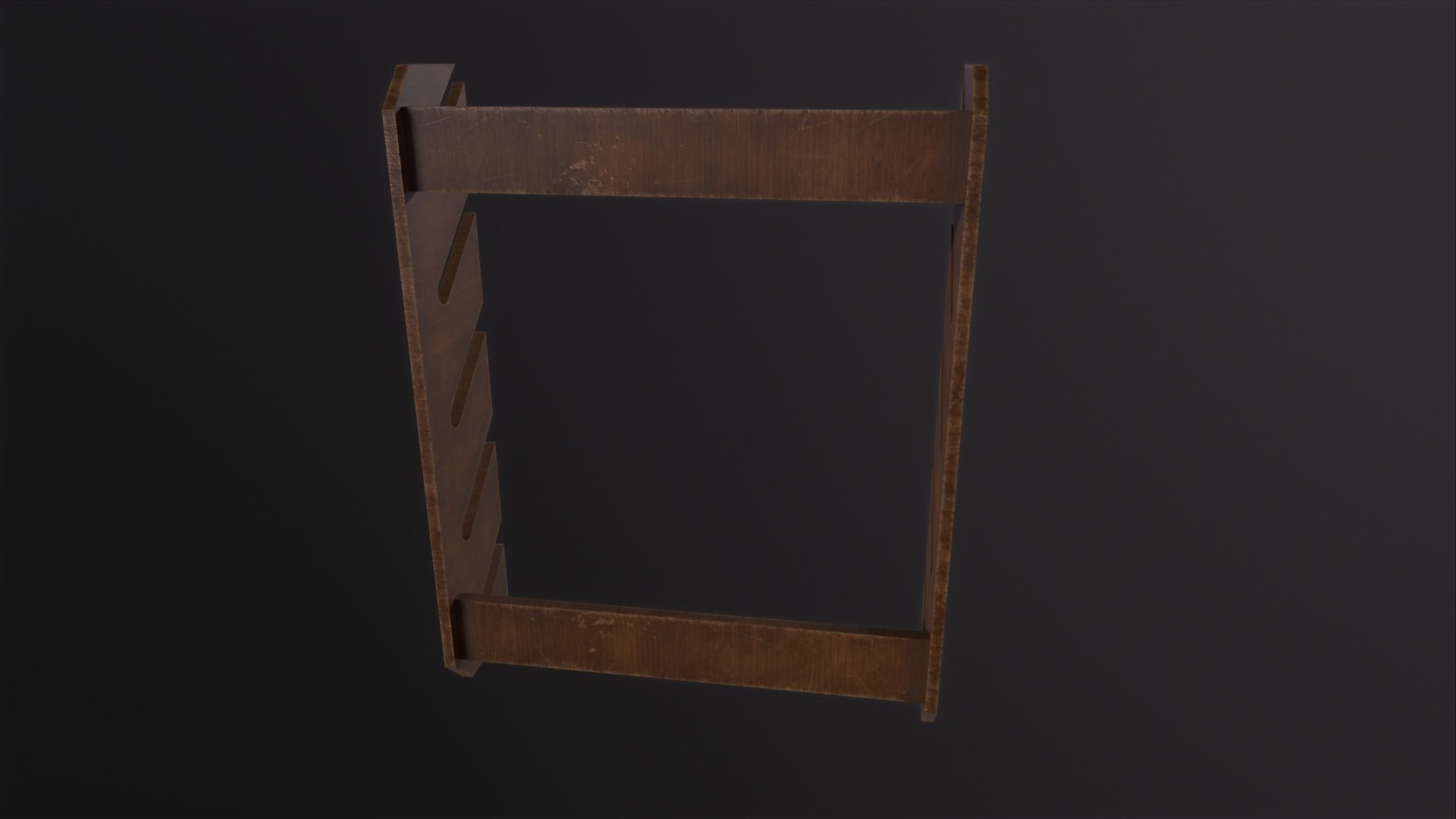 3D Wooden Weapon Rack Model - TurboSquid 2148189