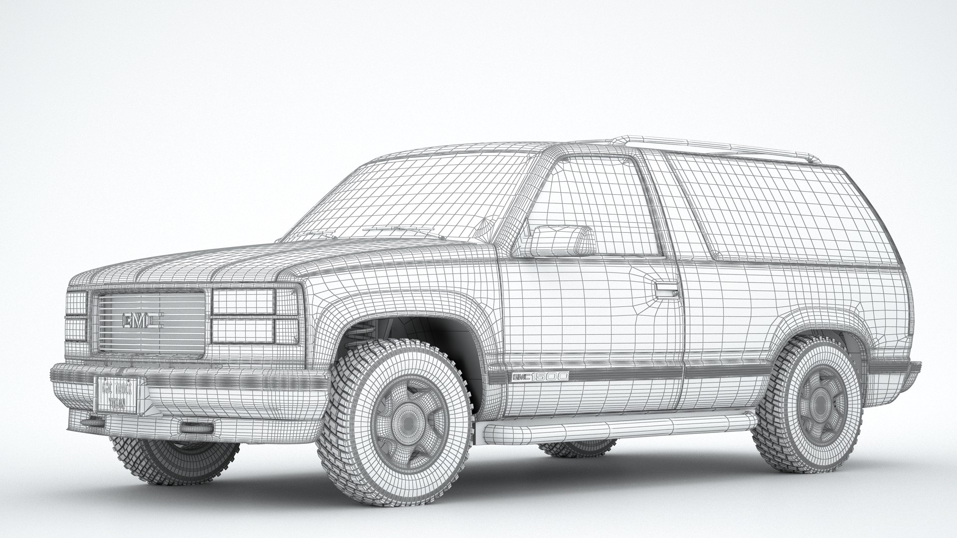 3D Model GMC Yukon 1995 - TurboSquid 2196162