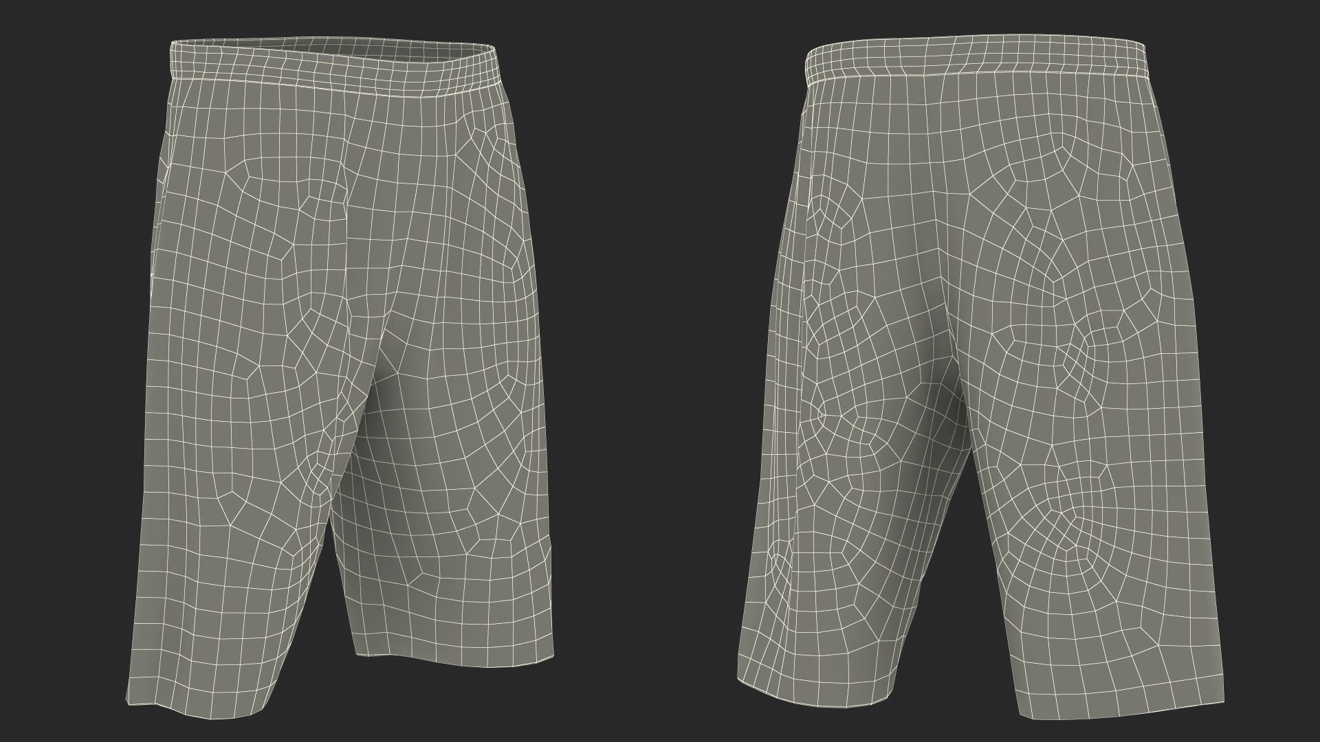 3D Model Athletic Shorts With Trim - TurboSquid 2317711