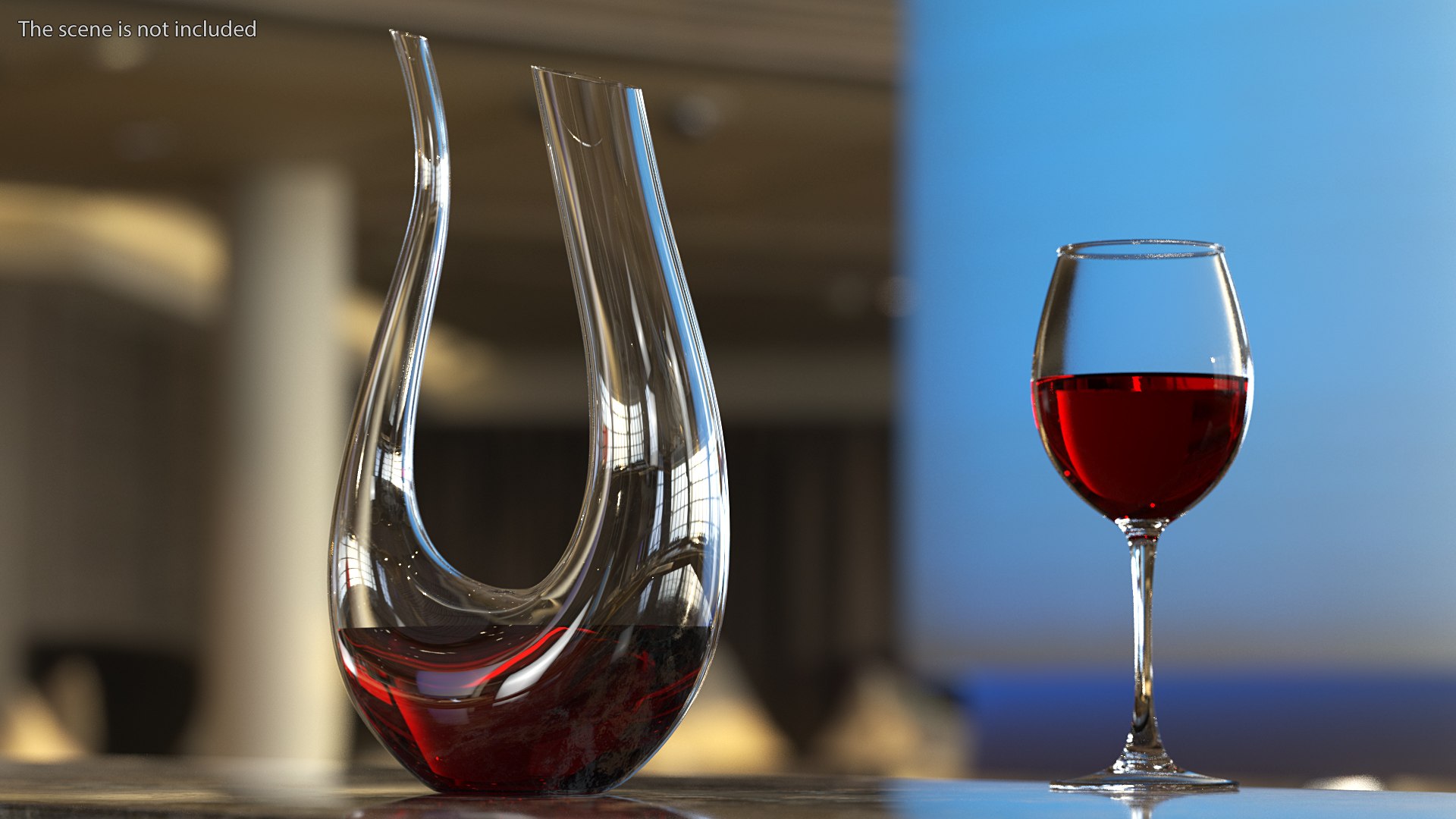 Sullivan Wine Carafe Glassware 3D Model - TurboSquid 1700668