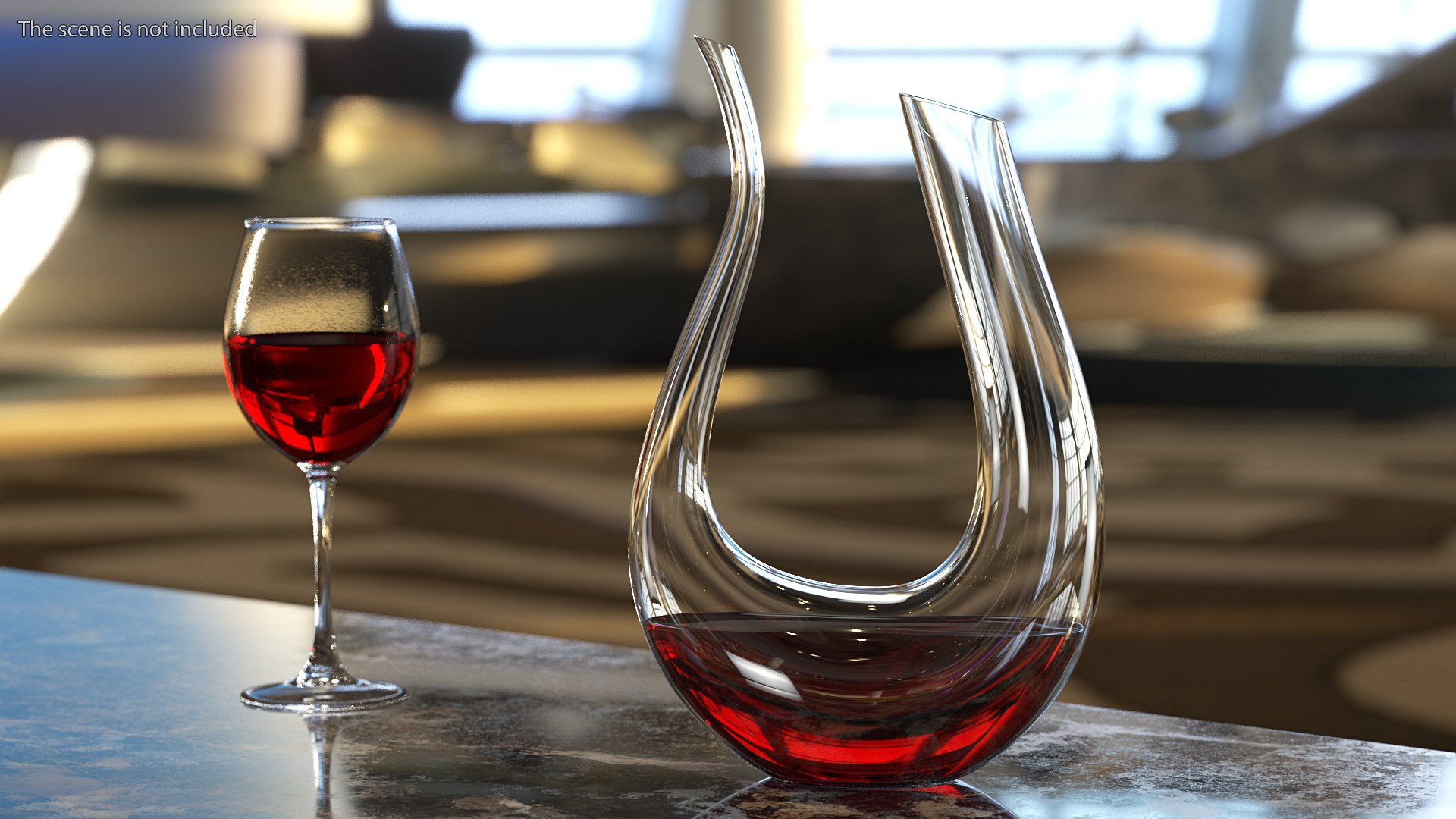 Sullivan Wine Carafe Glassware 3D Model - TurboSquid 1700668