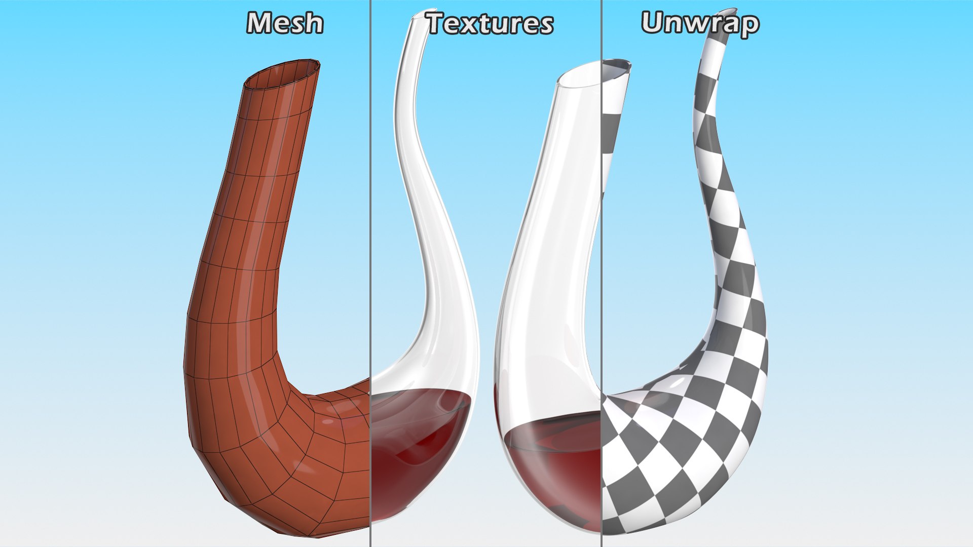 Sullivan Wine Carafe Glassware 3D Model - TurboSquid 1700668