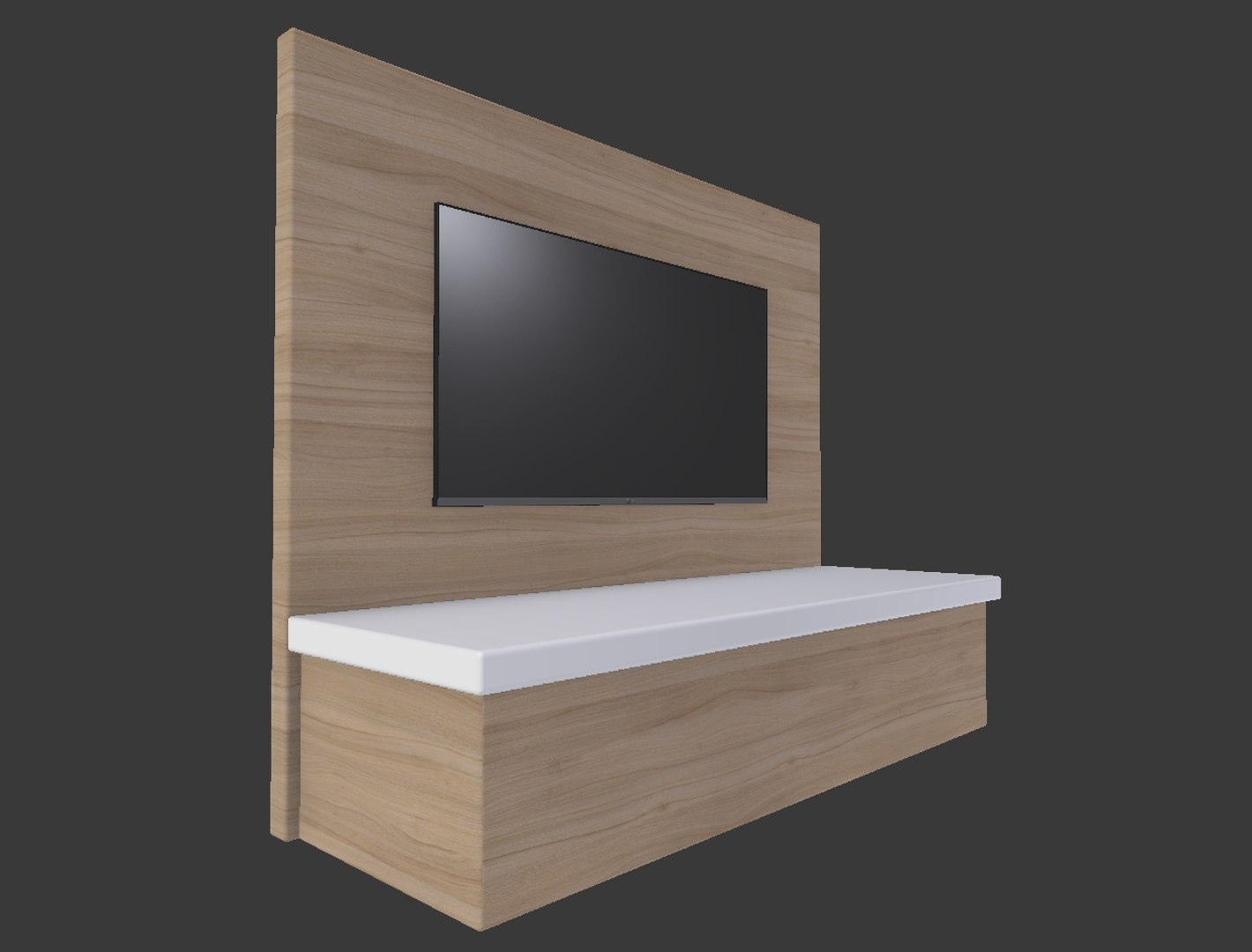 3D Model Tv Wall Panel Flat Screen - TurboSquid 1214539
