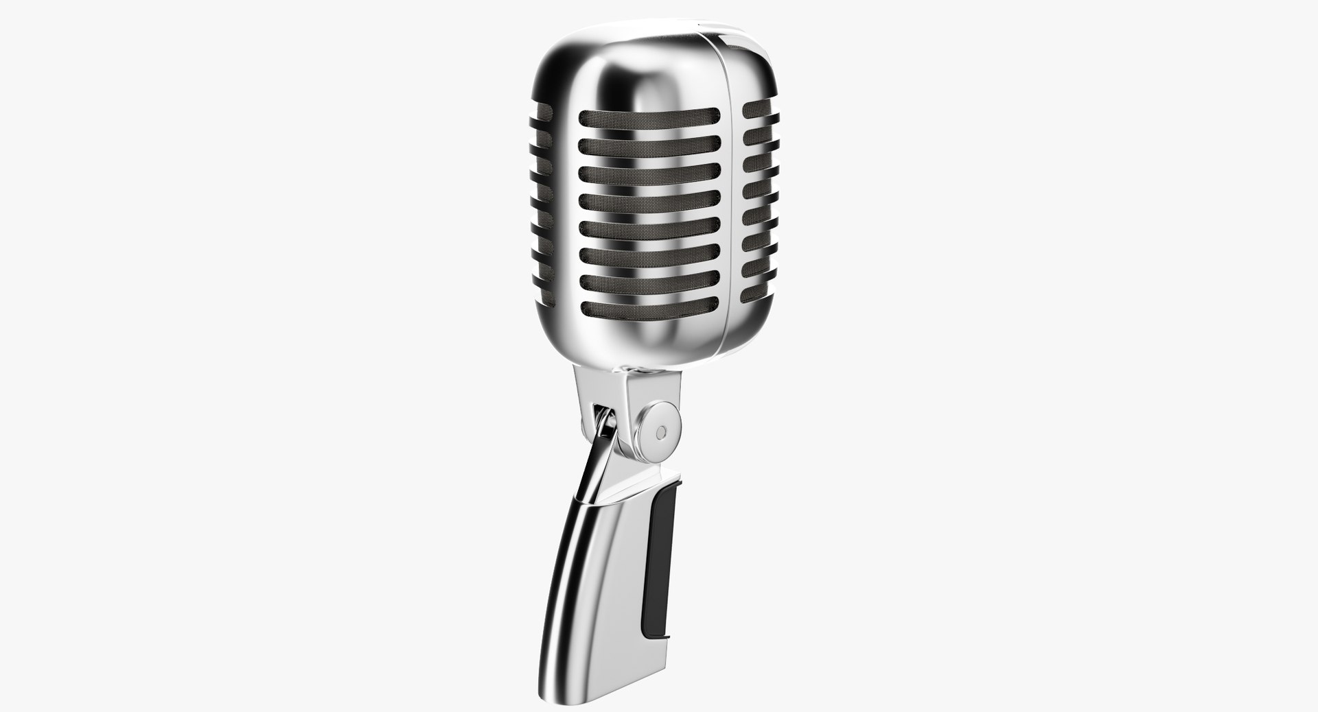 Retro Microphone 3D Model - TurboSquid 1530643