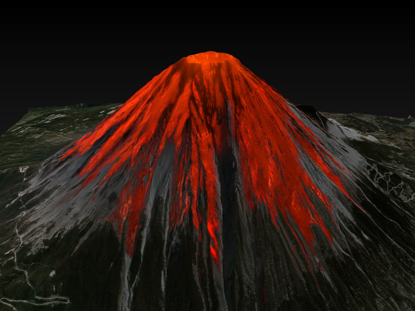 3D model mountain volcano - TurboSquid 1497654