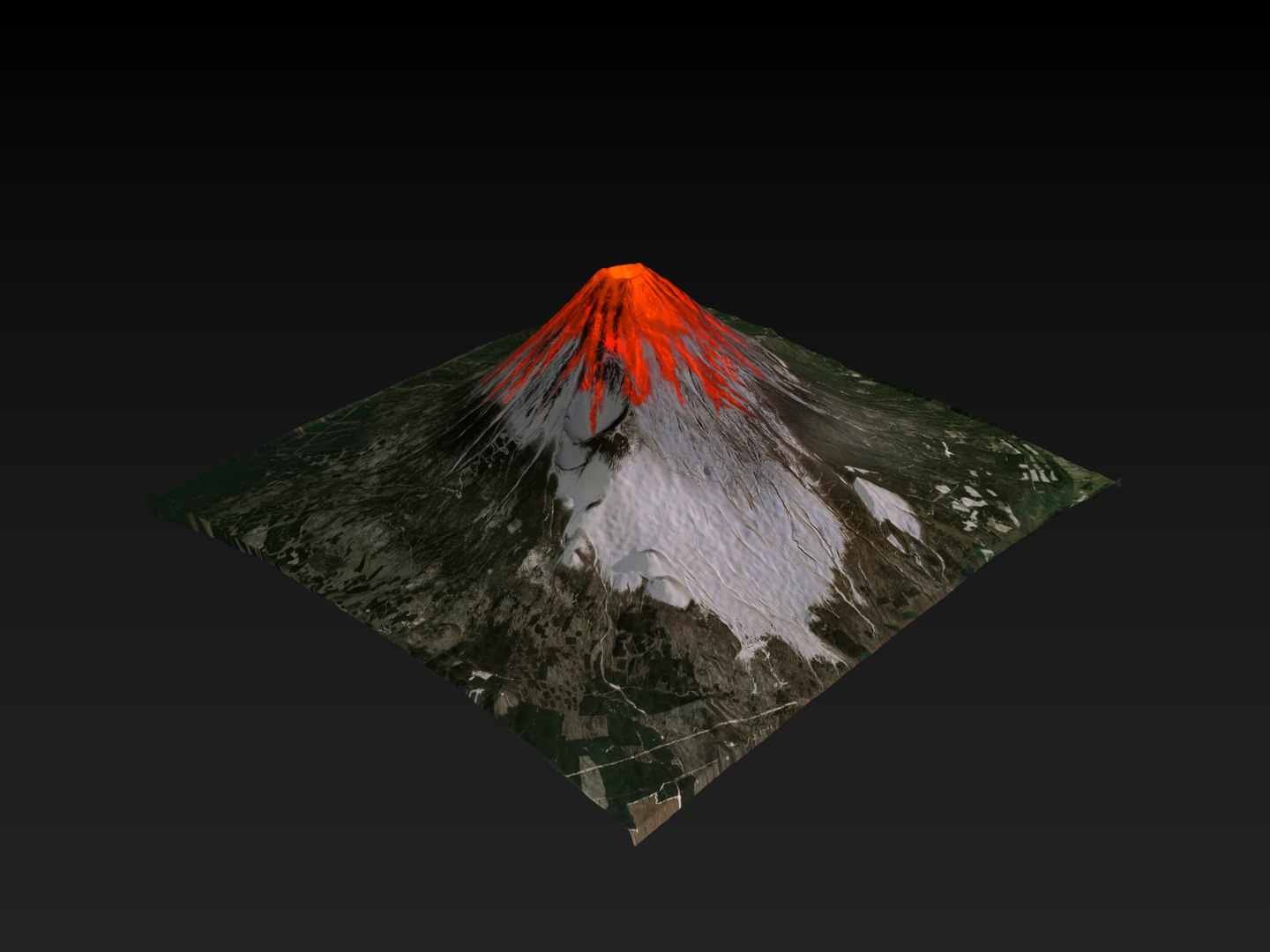 3D model mountain volcano - TurboSquid 1497654
