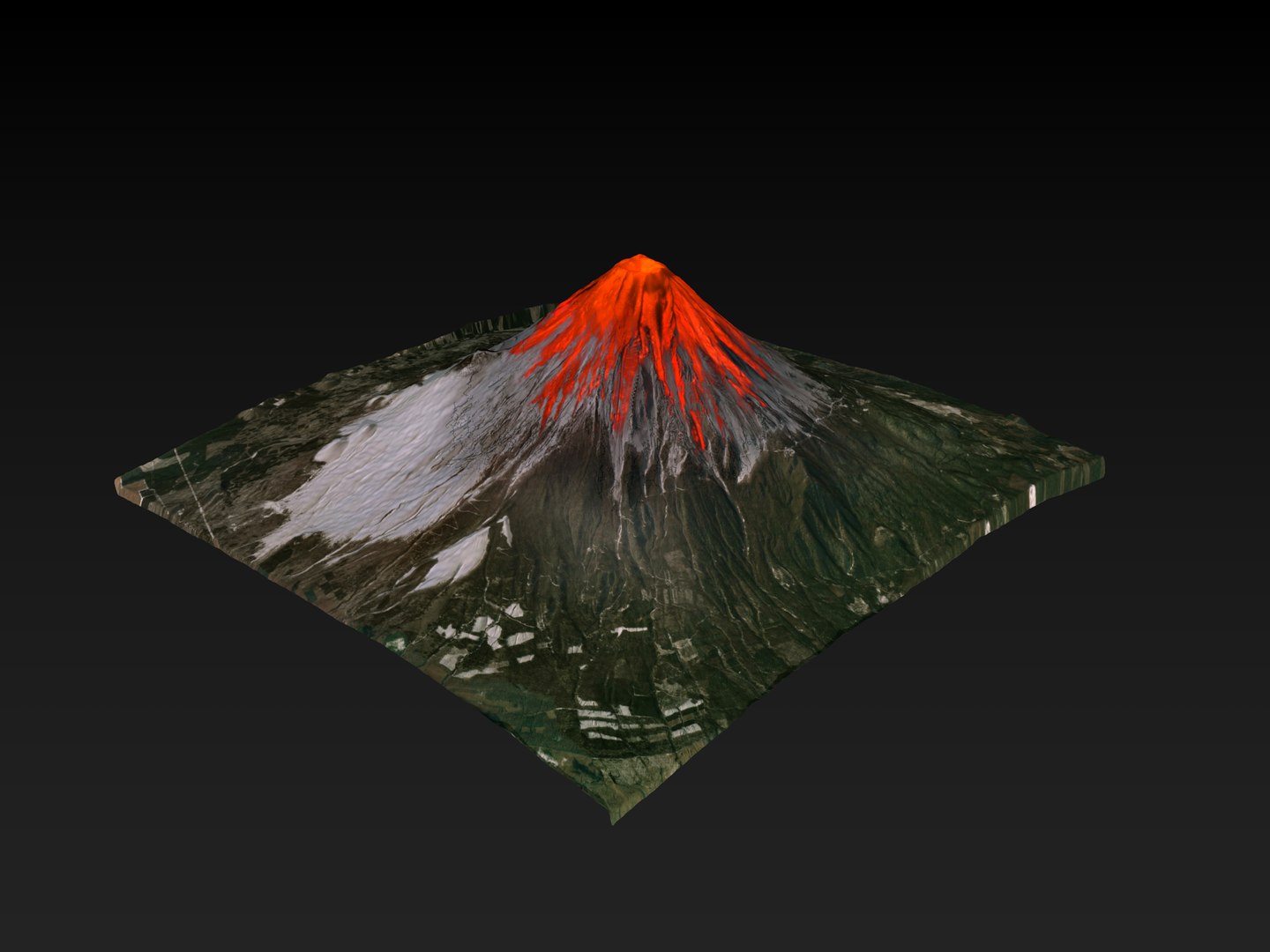 3D model mountain volcano - TurboSquid 1497654
